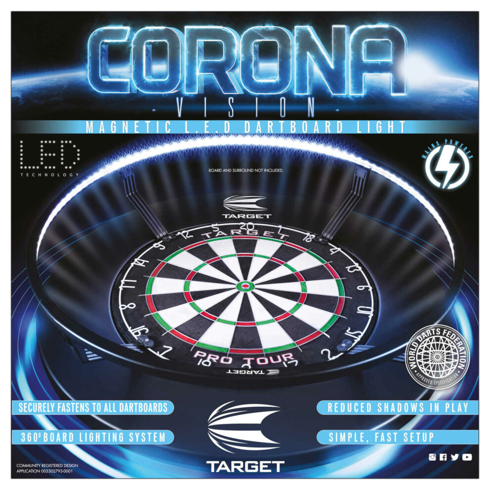 Target Corona Vision Lighting System - Dartbord verlichting